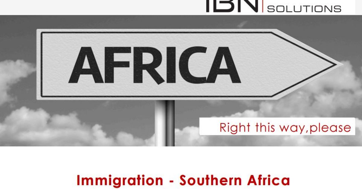 IBN PRESENTS IMMIGRATION IN SOUTHERN AFRICA IN A NUTSHELL | FRENCH ...